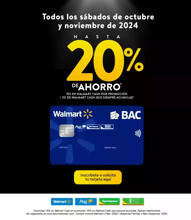 Promociones Walmart | BAC